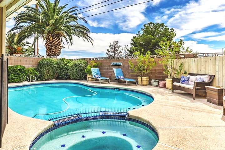 Rustic Cozy W/ Pool&spa 5 Min->airpt, 9 Min->strip - Henderson, NV