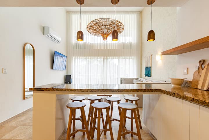 The Urban One 〰️ 3br 3ba Loft By The Ocean - Riviera Maya