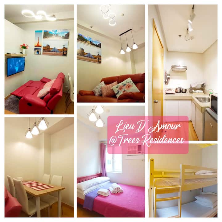 Amour 2br Netflix Pool Wi-fi Trees Residences Qc - Quezon City