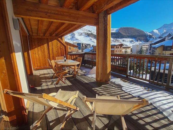 Cortina 100m2 6/8 Pers - Draps Et Ménage Inclus - Les Deux Alpes