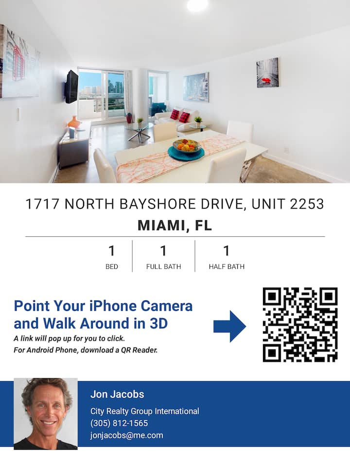 2253 1 Bedrm & 1.5 Baths, Really Nice Views & Ter - Miami