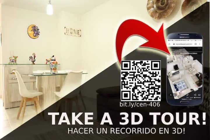 Near El Centro★cold A/c★wifi★24h Doorman★cbl Tv - Tlaquepaque