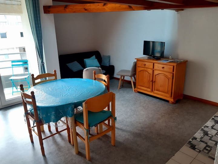 Studio Mezzanine 2 To 4 People Ax Les Thermes Center With Balcony - Ax-les-Thermes