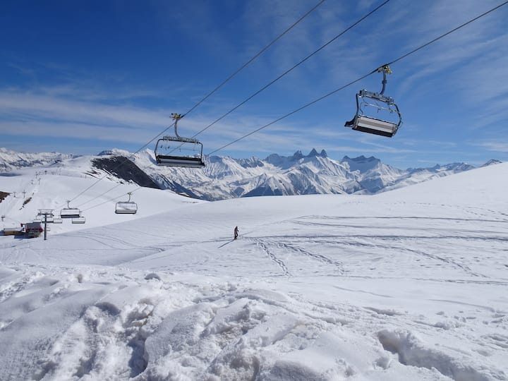 Appartement Plein Sud Au Pied Des Pistes - Le Corbier