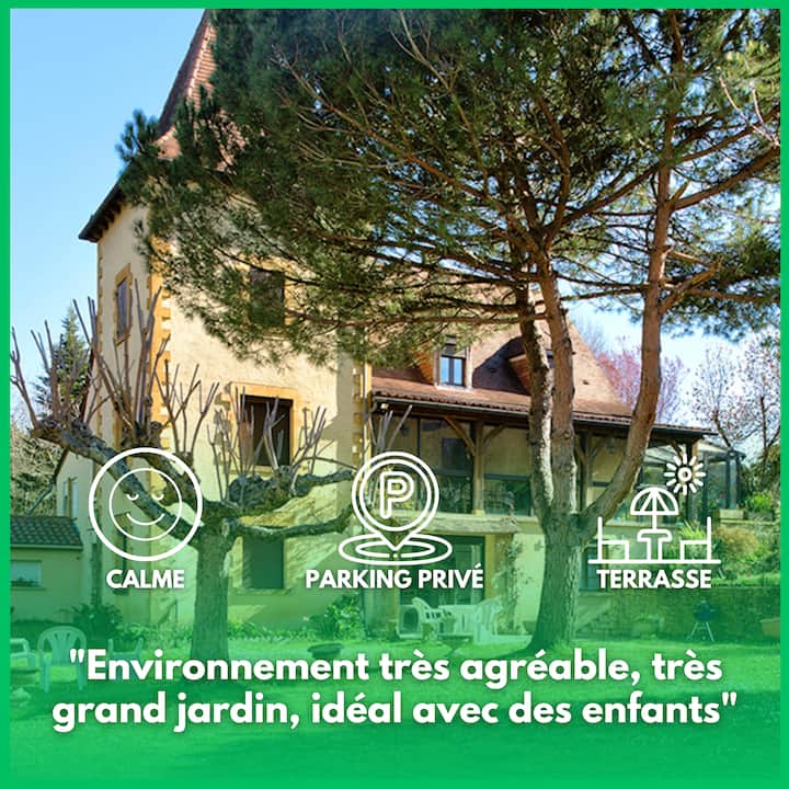 L'appart' Font Margout - Calme/parking Clos/jardin - Sarlat-la-Canéda