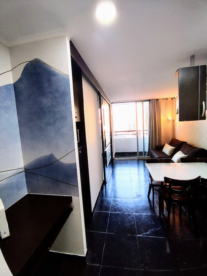 Bello Apartamento Santiago Centro Vista Cordillera - Santiago