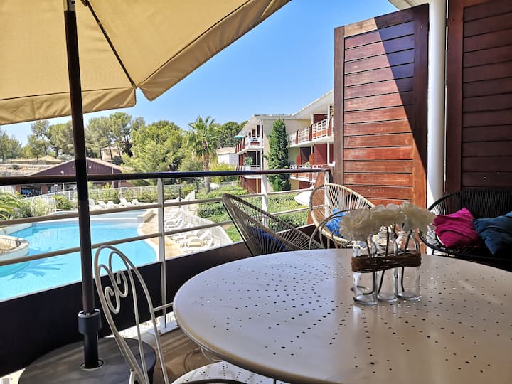 Beau T2 Standing Avec Piscine Proche Mer - La Ciotat