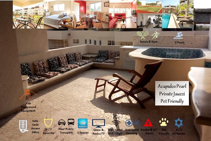 Aca Pearl, Jacuzzi & Pets. - Acapulco