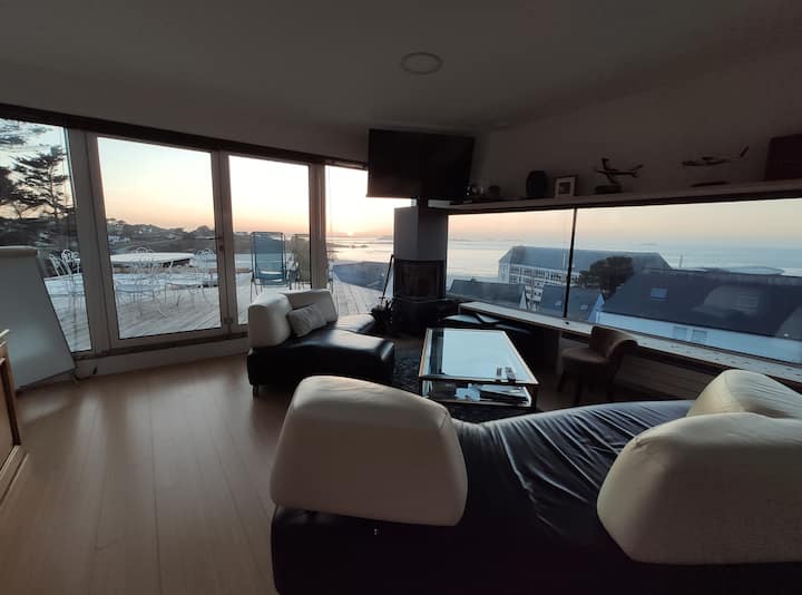Chambre Rubis Dans Maison Sur Plage. - Louannec