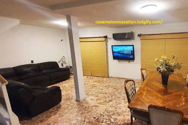 Casa Melon A 5 Min De La  Playa Y Zona Dorada - Mazatlán