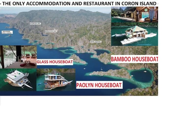 Suitedbamboohouseboat Coron Island - Philippines
