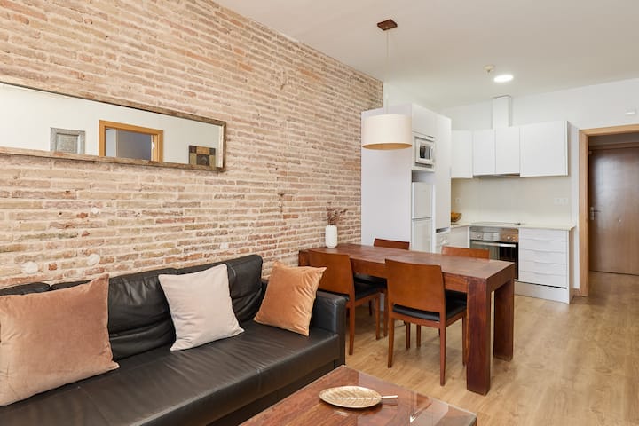 ÉQuipé! Appartement 2 Chambres Location Par Mois - Barcelona