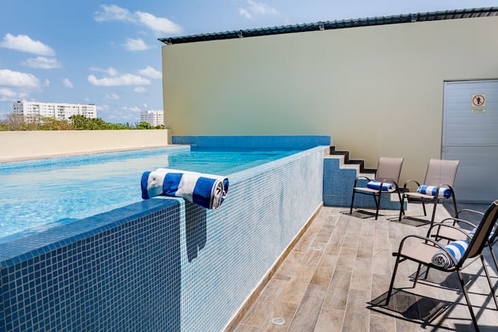 Studio Apartment Close To The Beach-starlink Wifi - Cancún