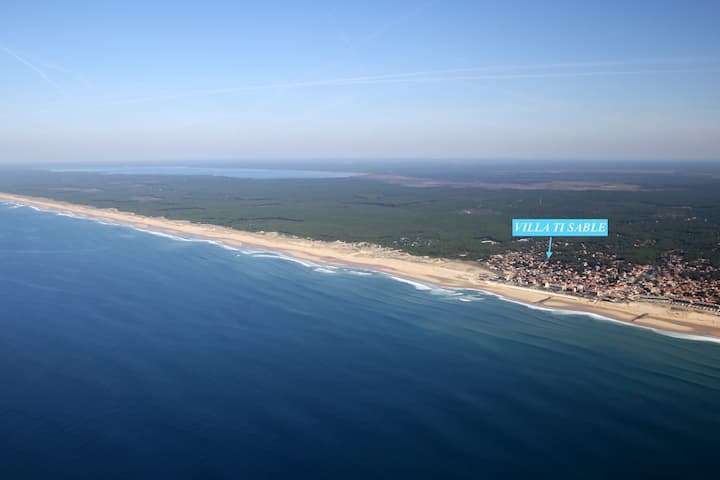 Villa Tisable - 12/14 Pers - Plage Centre A 300m - Lacanau Océan