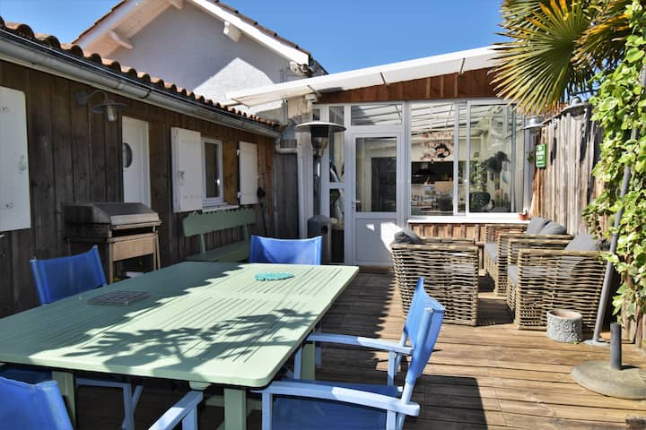 Maison De Charme Sur Le Bassin D'arcachon - Lanton