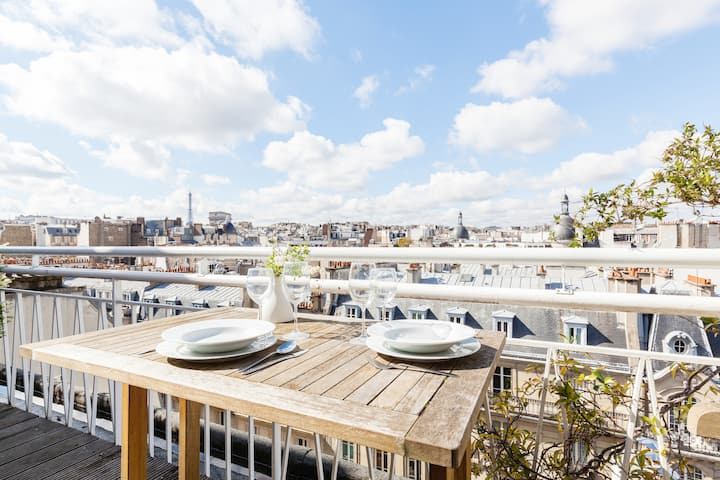 Penthouse With Terrace, View Eiffel Tower - Paris