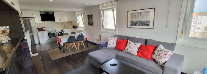 A 50 Metros Del Paseo Marítimo. Precioso Apart. De 2 Habitaciones. Wifi Incluido - Aquarium Finisterrae