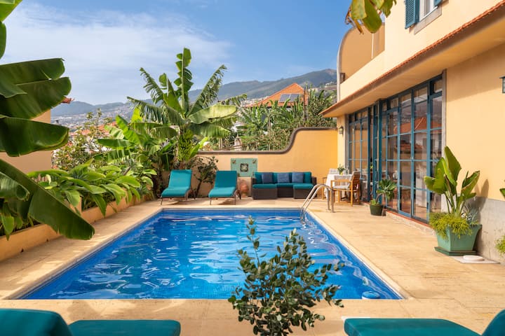 Seaview Pool Cottage W Garden In Old Town Funchal - Funchal