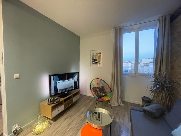 Place Aux Huiles, Vieux Port, Appartement Cosy. - Jardin de la Magalone de Marseille