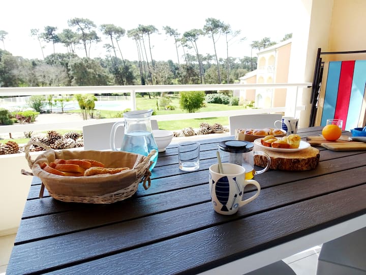 500 M Plage Wifi Draps Terrasse Piscine Parking - Moliets-et-Maa