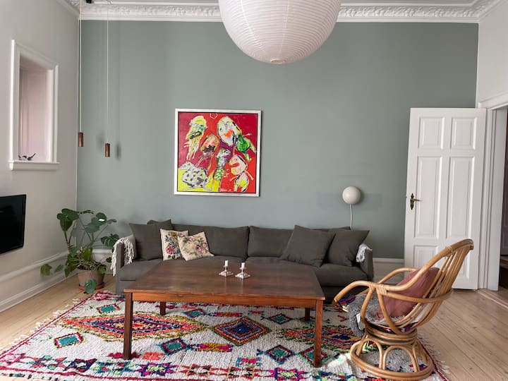 Klassisk Art-nouveau Lejlighed På Nørrebro - Copenhagen