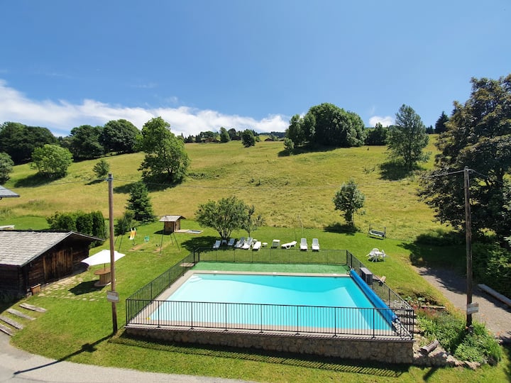 Aux-chalets-des-alpes 10p Crest-voland Mt Blanc - Hauteluce