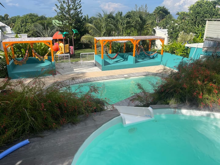 Sous Les Cocotiers Flamboyant 3 Chambres - Guadeloupe