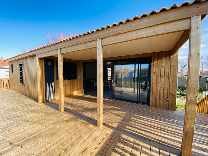 Joli Chalet Bois Neuf Au Calme à 4km De L'océan. - Soulac-sur-Mer