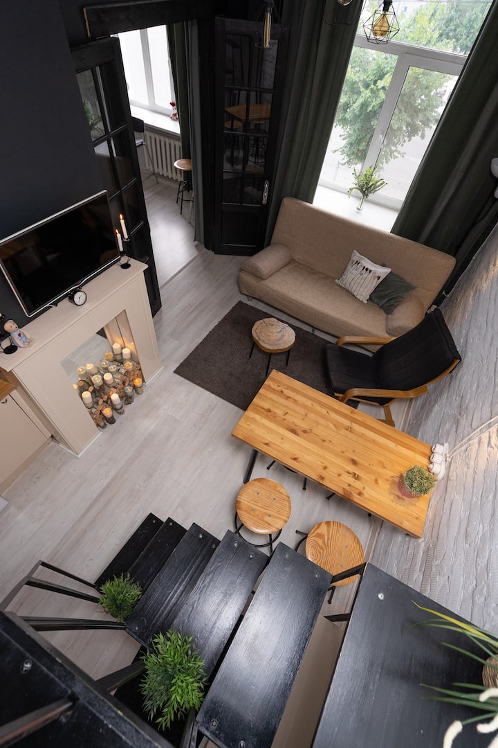 Dvuhurovnevaya S Saunoj I Kaminom Flat - Kazán