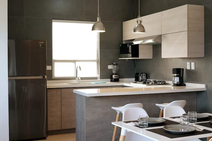 Modern Suite @ Barrio Anti9uo1  Excelent  View - Monterrey