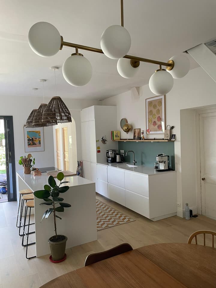 Agréable Maison De Ville Petite Piscine & Jardin - La Rochelle