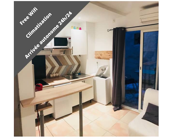 Studio ★Climatisation ★ Cour Interieur ★ Wifi - Avignon