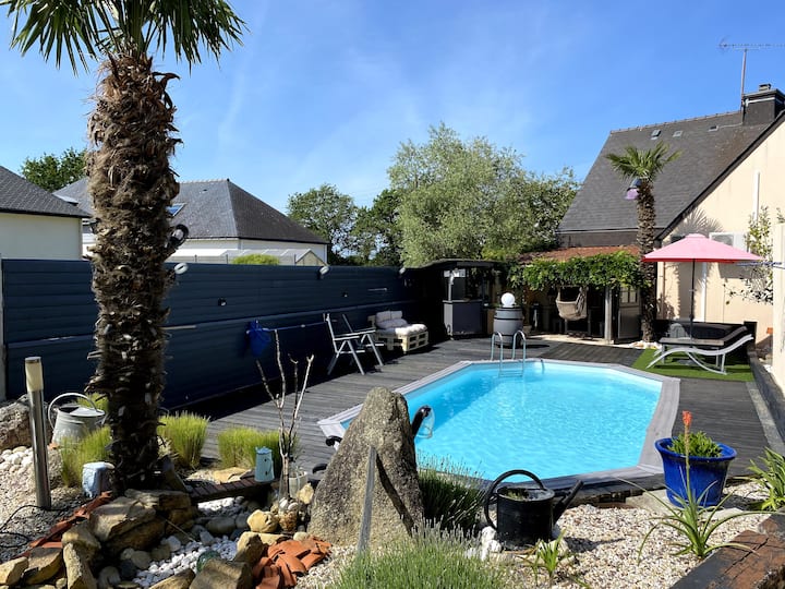 Chambre D'hôtes Trégunc Piscine Chauffée - Névez