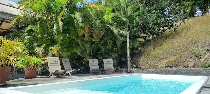Appartement Spacieux, Grande Terrasse Ombragée - Martinica