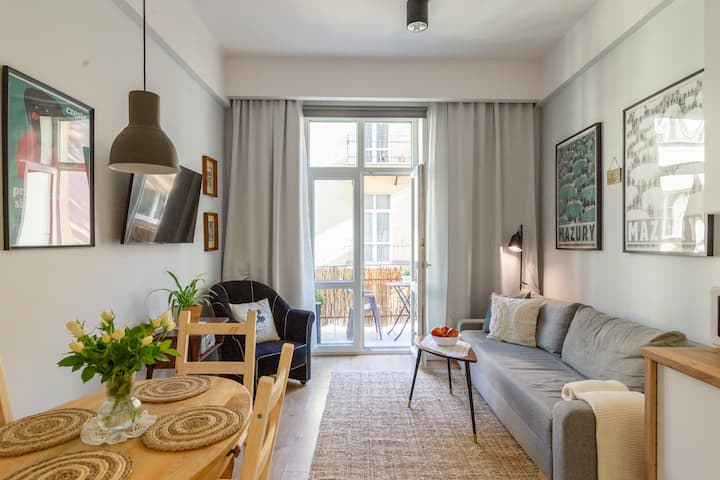 White Apartment With Balcony Old Town Kazimierz - Krakow
