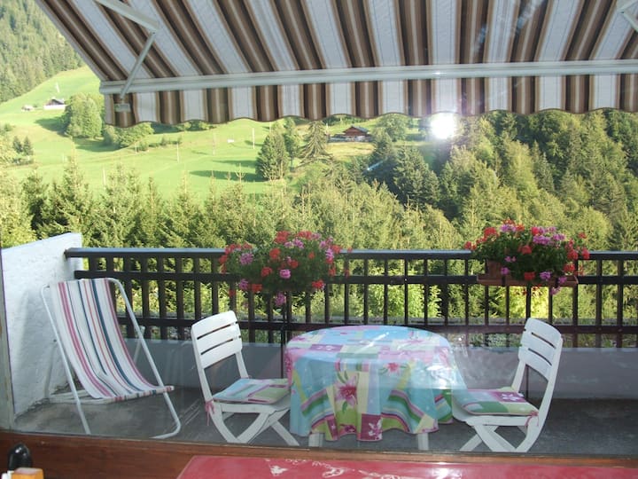 Studio Avec Terrasse Face Aux Montagnes - Crest-Voland