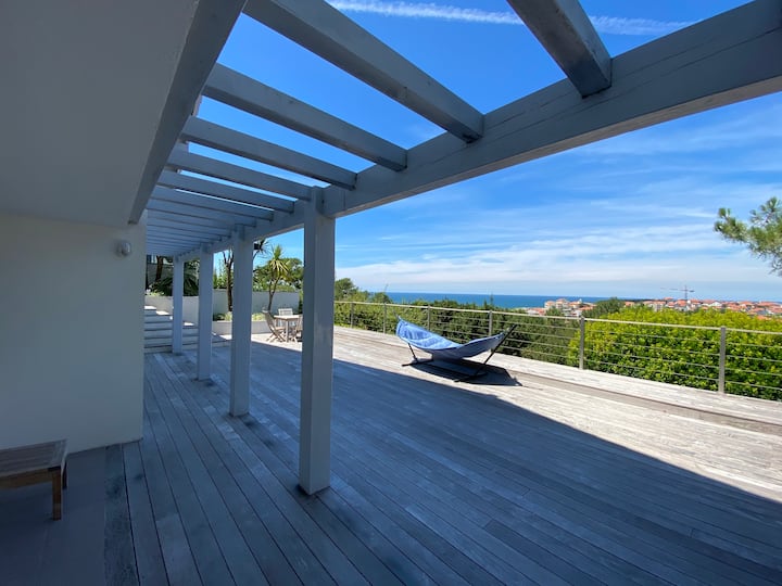 Villa Vue Océan, Piscine Chauffée, Plage à Pied - Biarritz