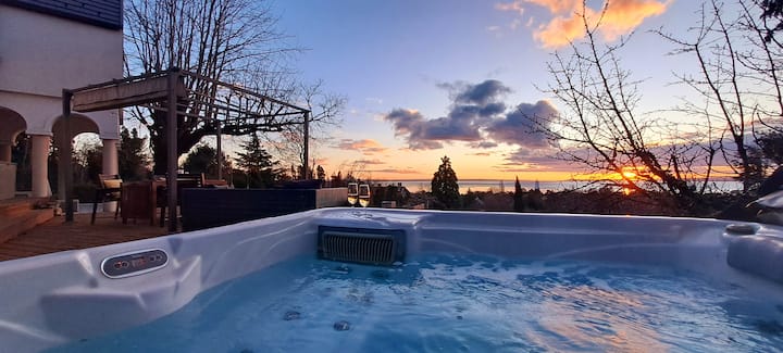 Balaton Villa Home With View And  Private Pool - Balatonvilágos
