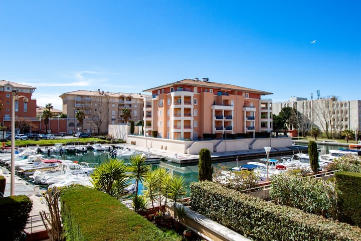 Mer 3 Mn, Marina Vue Imprenable, T2 4 * Climatisé - Fréjus