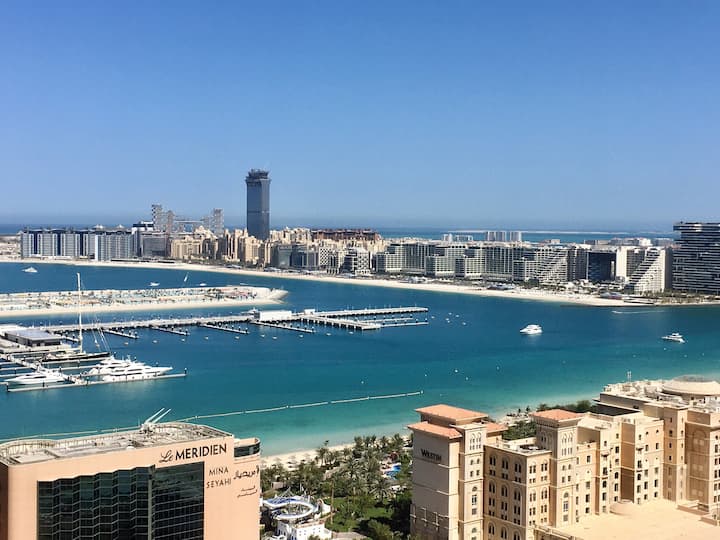 Marina Palm View Apartment Next To Beach & Tram - Dubai Marina