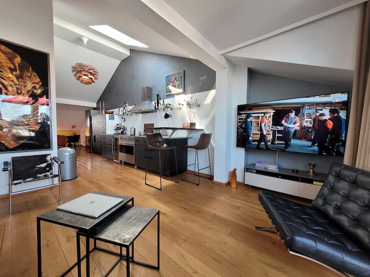 Luxe Penthouse & Rooftop In Gärtnerplatz Quarter - München