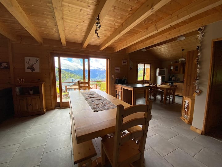 Appart *** Neuf Vue Splendide Au Coeur Des Aravis - Manigod