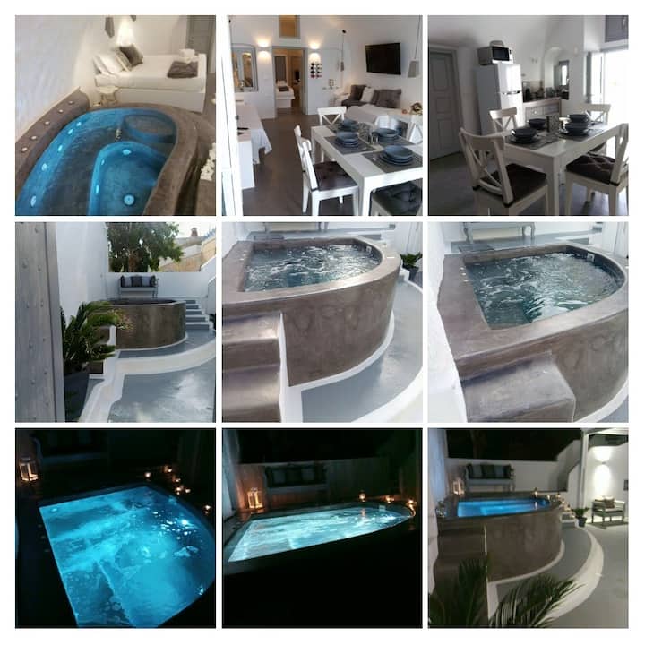 Villa Luxueuse Santorini : 2 Jacuzzis Et Vue Mer. - Santorin