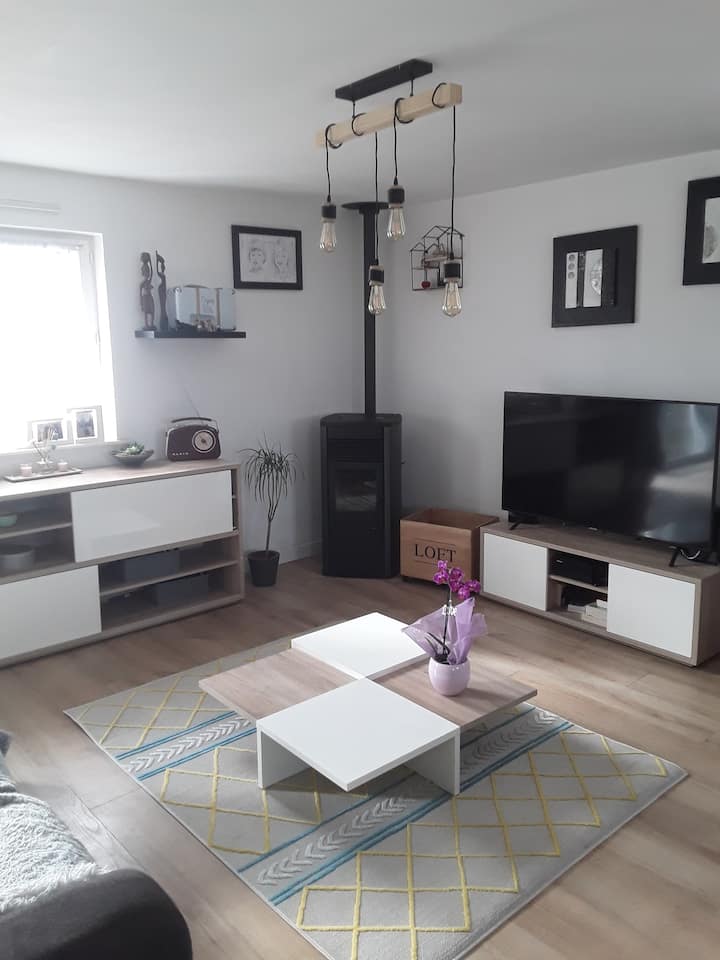 2 Chambres Dans Loft 3 Personnes , Cuisine, Jardin - Saint-Jouan-des-Guérets