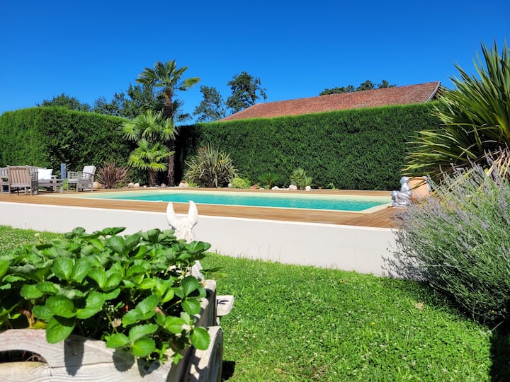 Maison Climatisée Piscine Chauffée Proche Arcachon - Mios