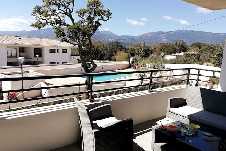 Appartement 4* Calme, Grande Terrasse, Piscine - Santa Giulia