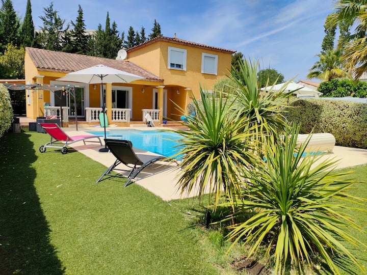 Villa 4 Chambres 8 Pers Piscine Tennis Parking - Montpellier