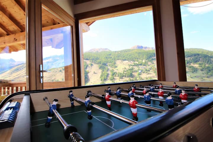 Chalet Avec Spa, Sauna Et Vue Montagne à Vars - Risoul