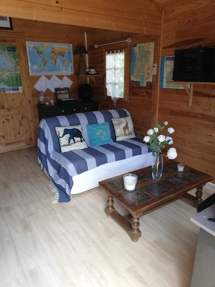 Gujan:chalet 2 Ch Lit Double+salon (Bz)-4/6places - Gujan-Mestras