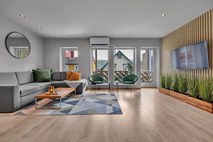 110m2 Luxurious Apartment Downtown Plaza - Tromsø